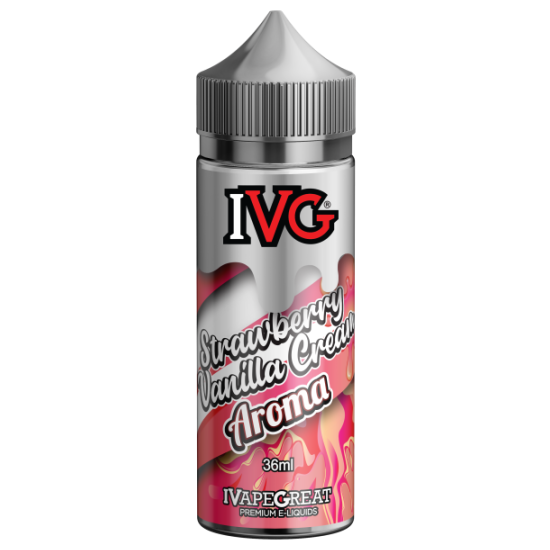 IVG Strawberry and Vanilla Cream Flavor Shots 120ml IVG